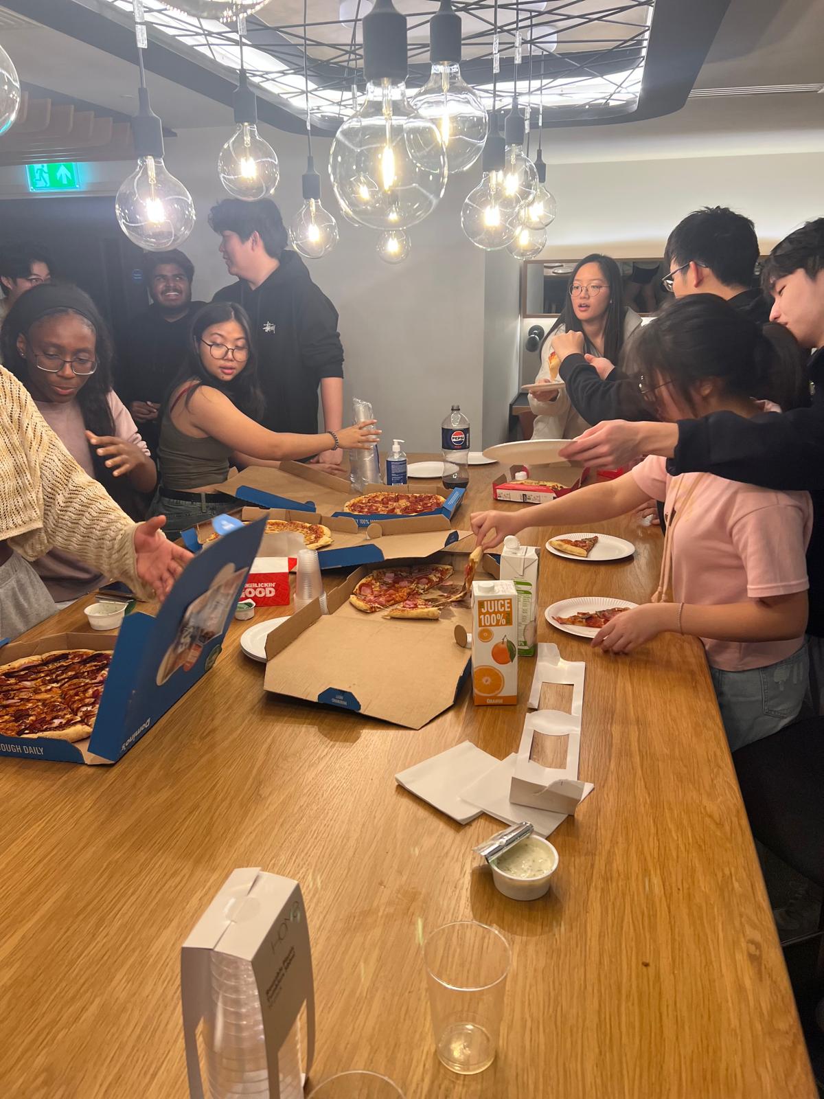 Boarding Pizza Night