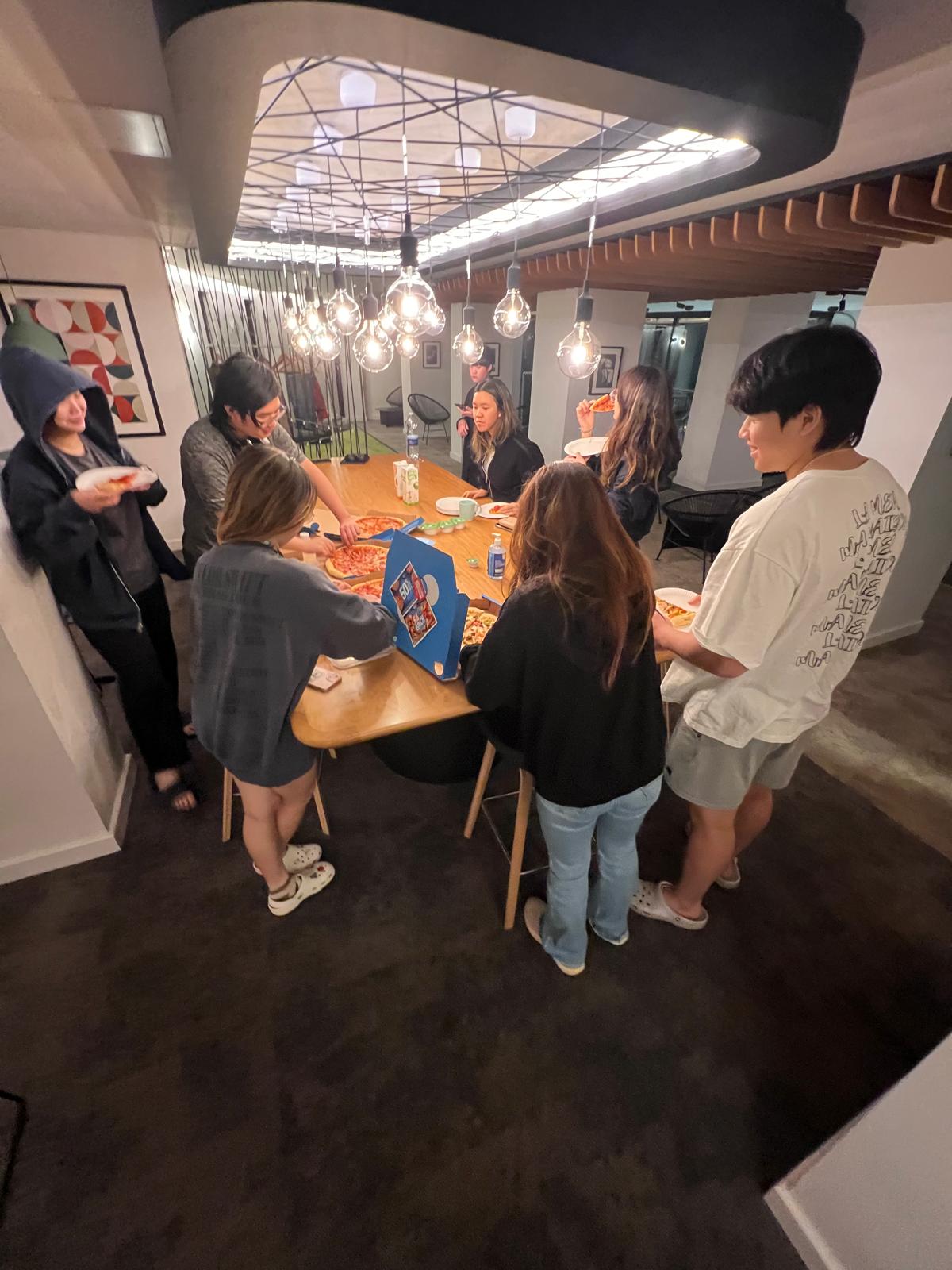 Boarding Pizza Night